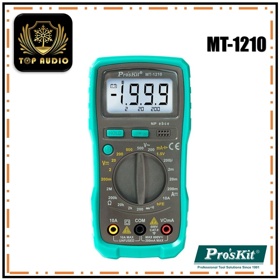 Pro'sKit MT-1210 3½ Compact Digital Multimeter | Shopee Malaysia