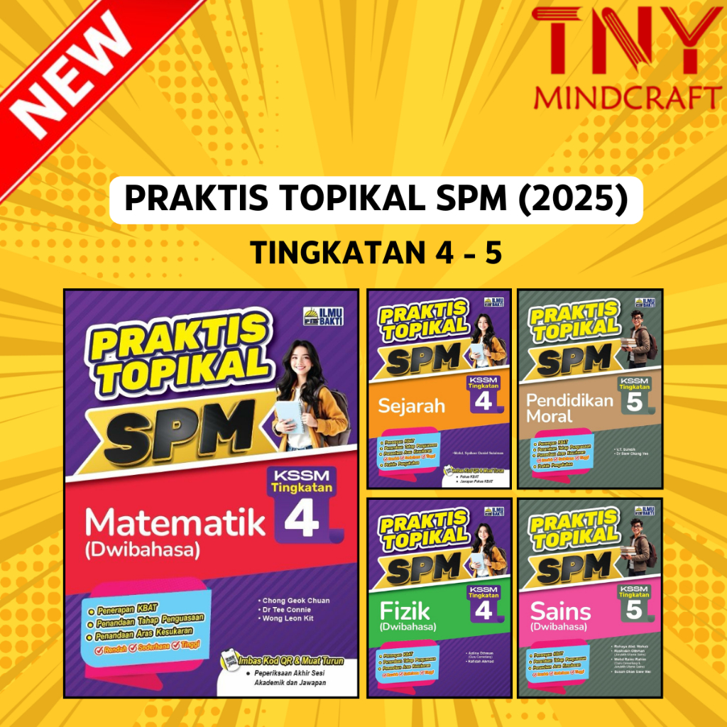 [TNY] Ilmu Bakti: Praktis Topikal SPM 【Tingkatan 4，Tingkatan 5】 KSSM - Edisi 2025 | Shopee Malaysia