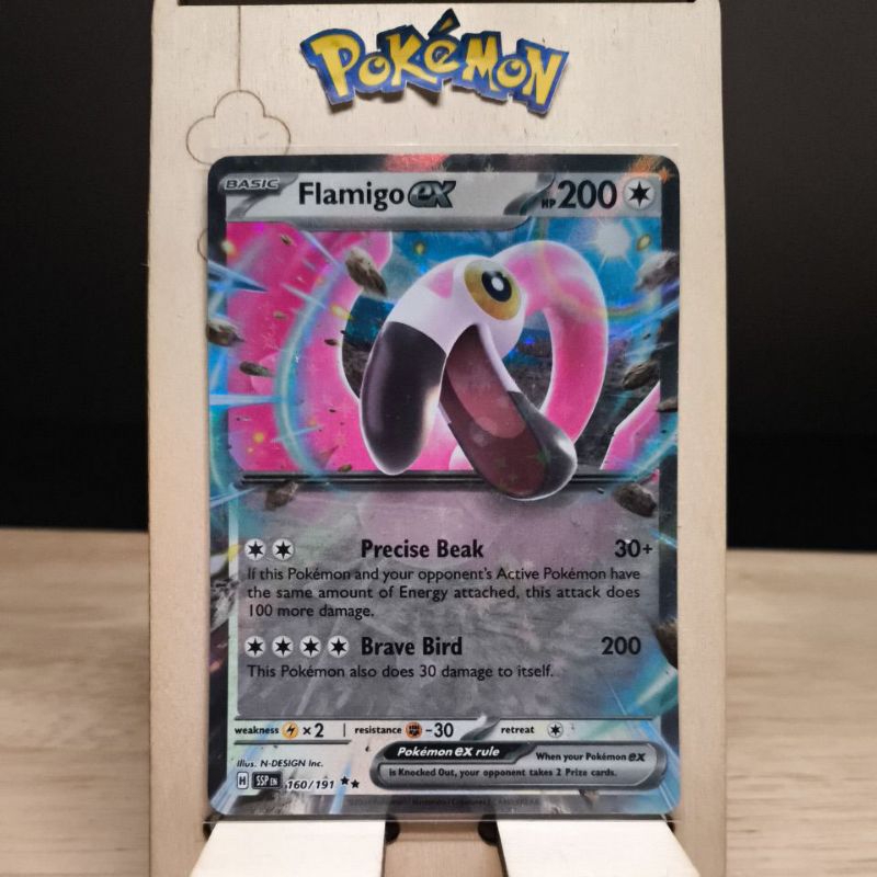 [ORI] Flamigo EX SSP 160/191 Pokemon PTCG SV8 Surging Sparks UR | Shopee Malaysia