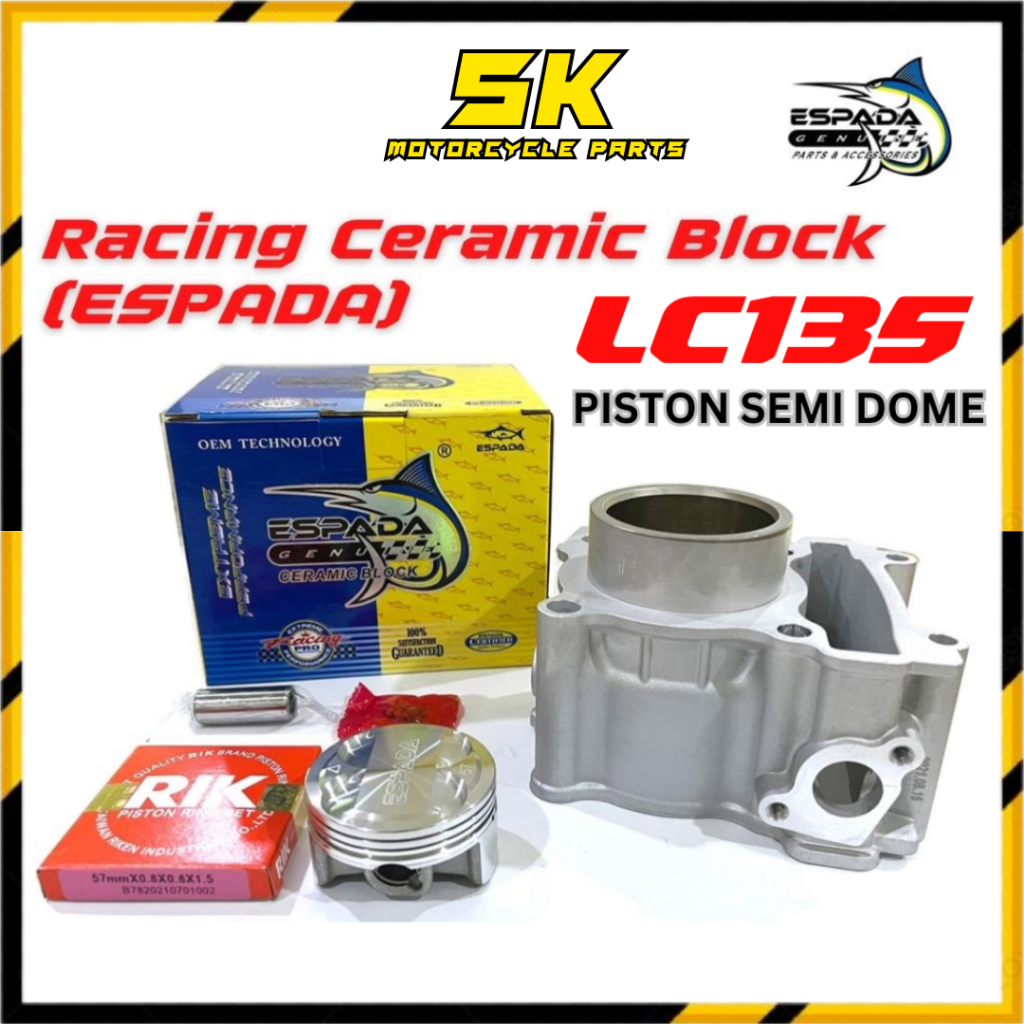 Espada Ceramic Block Racing LC135 II 57mm 62mm 63mm Complete Set Y15 LC ...