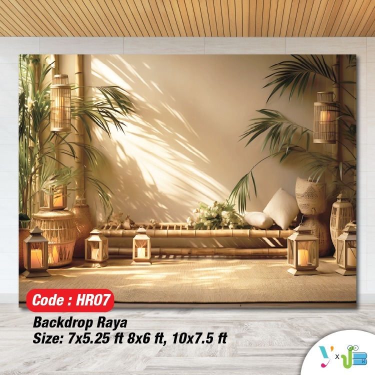 BACKDROP HIASAN DEKO HARI RAYA PELBAGAI TEMA ISLAMIK / ARABIC DESIGN ...