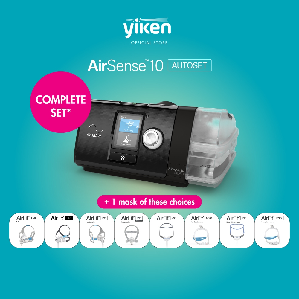 ResMed AirSense™ 10 AUTOSET + Mask Complete Set | Shopee Malaysia