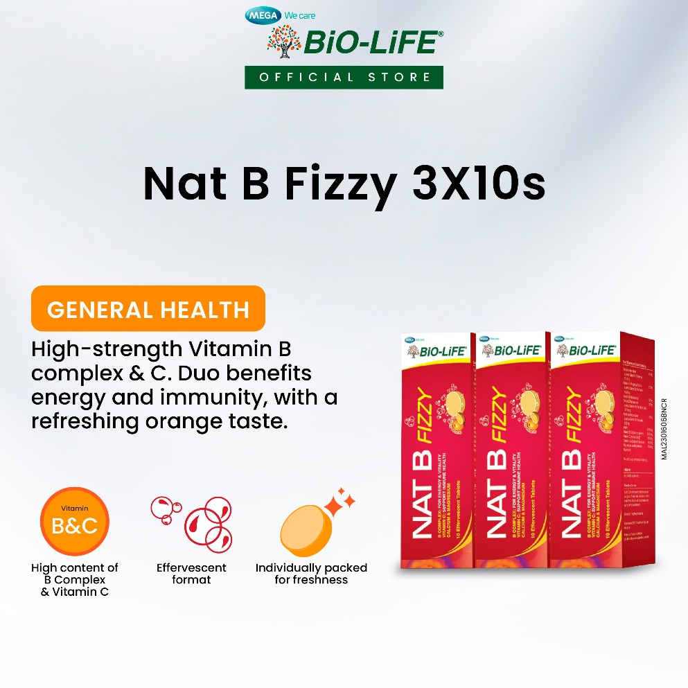 BiO-LiFE Nat B Fizzy (3 x 10 Tablets) [Expiry November 2025] | Shopee ...