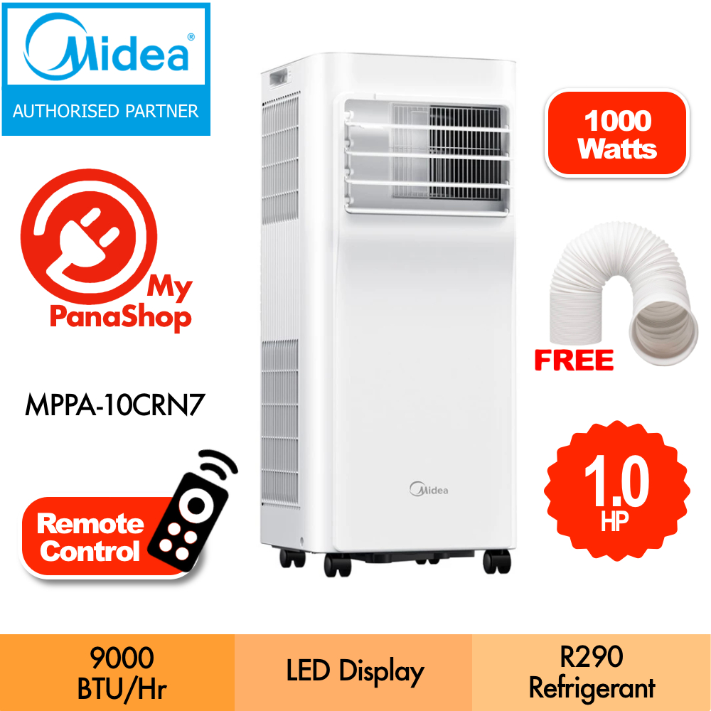 Midea 3 in 1 Portable Air Conditioner ( 1.0HP / 0.75HP ) MPPA-10CRN7 ...