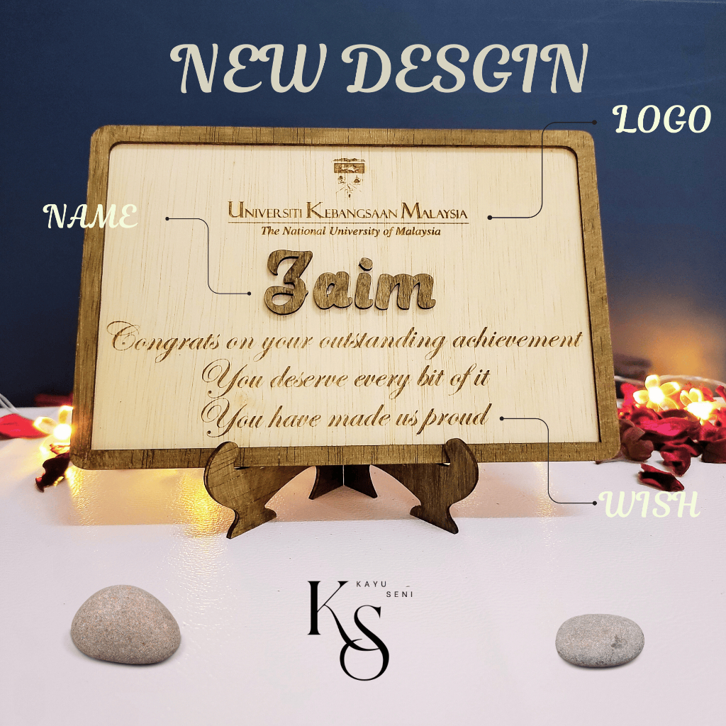 Custom Wooden Plaque - rectangular Shape Design - SHIP IN 2 WORKING ...