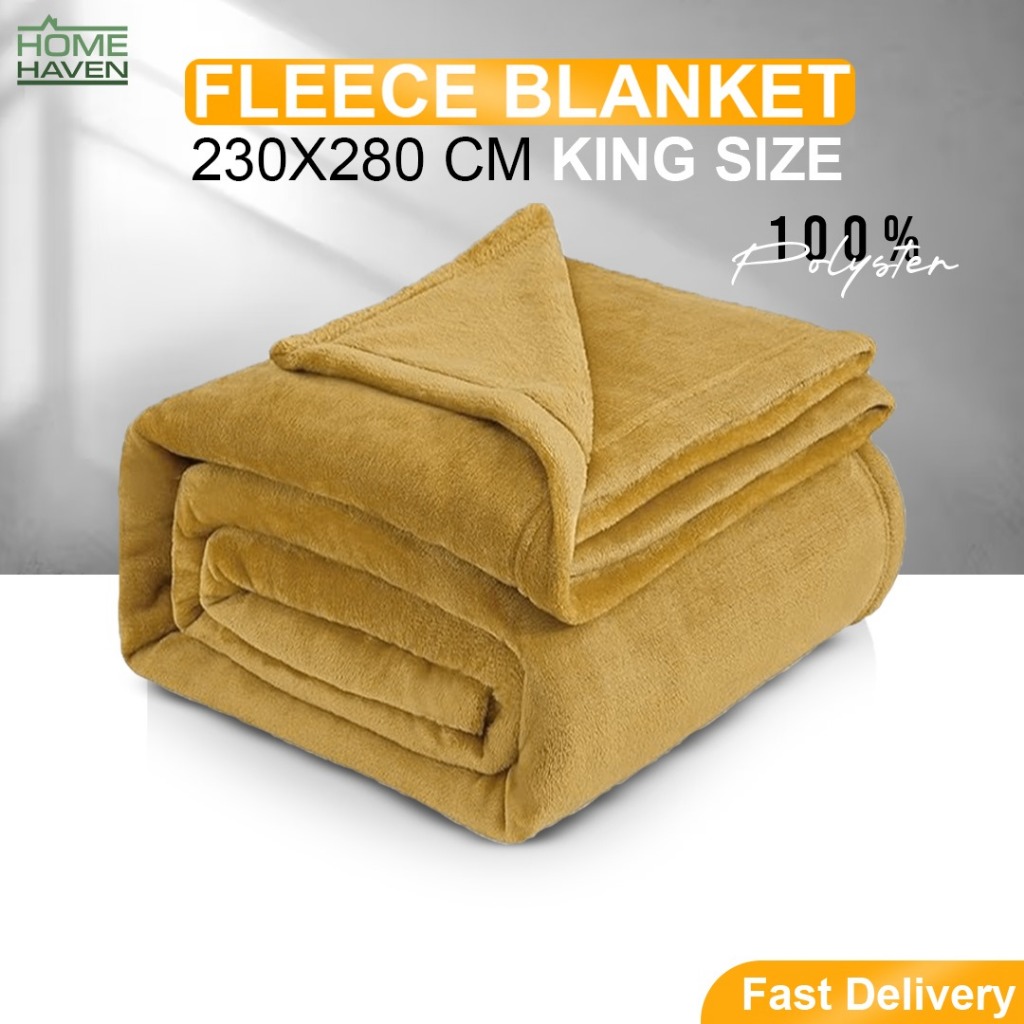 Luxury Fleece Blanket - 1600GM, 💭Ultra Soft Fluffy Flannel Selimut ...