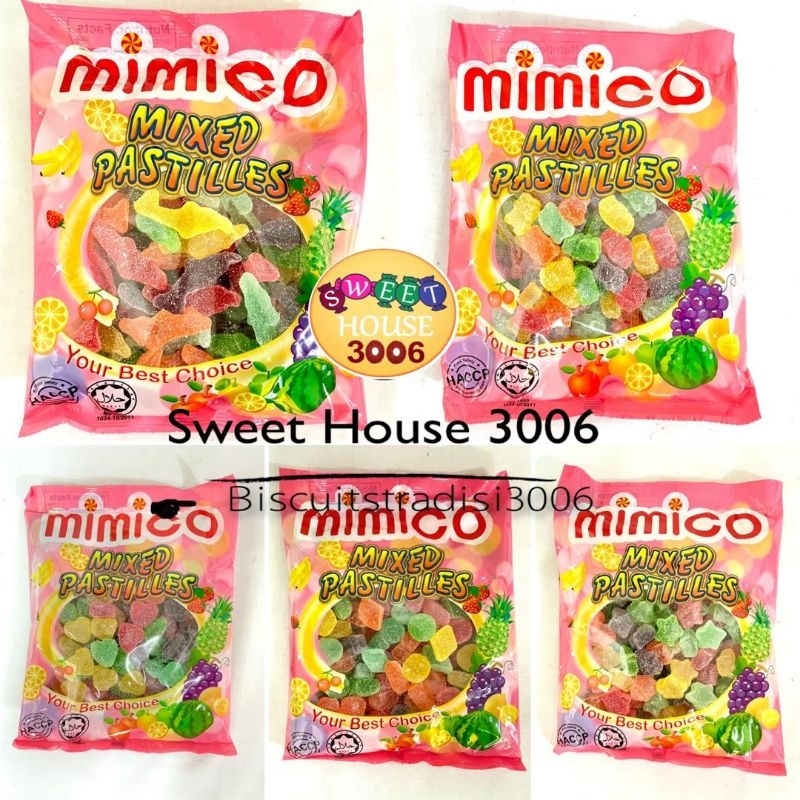 Mimico Jelly Drops Gummy Candy 700g Childhood Snack Gula Lembut Tradisi ...