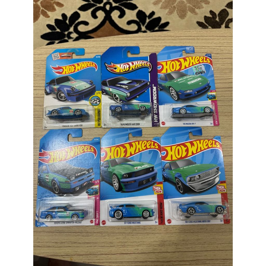 Hotwheels Falken Green (6 cars) | Shopee Malaysia