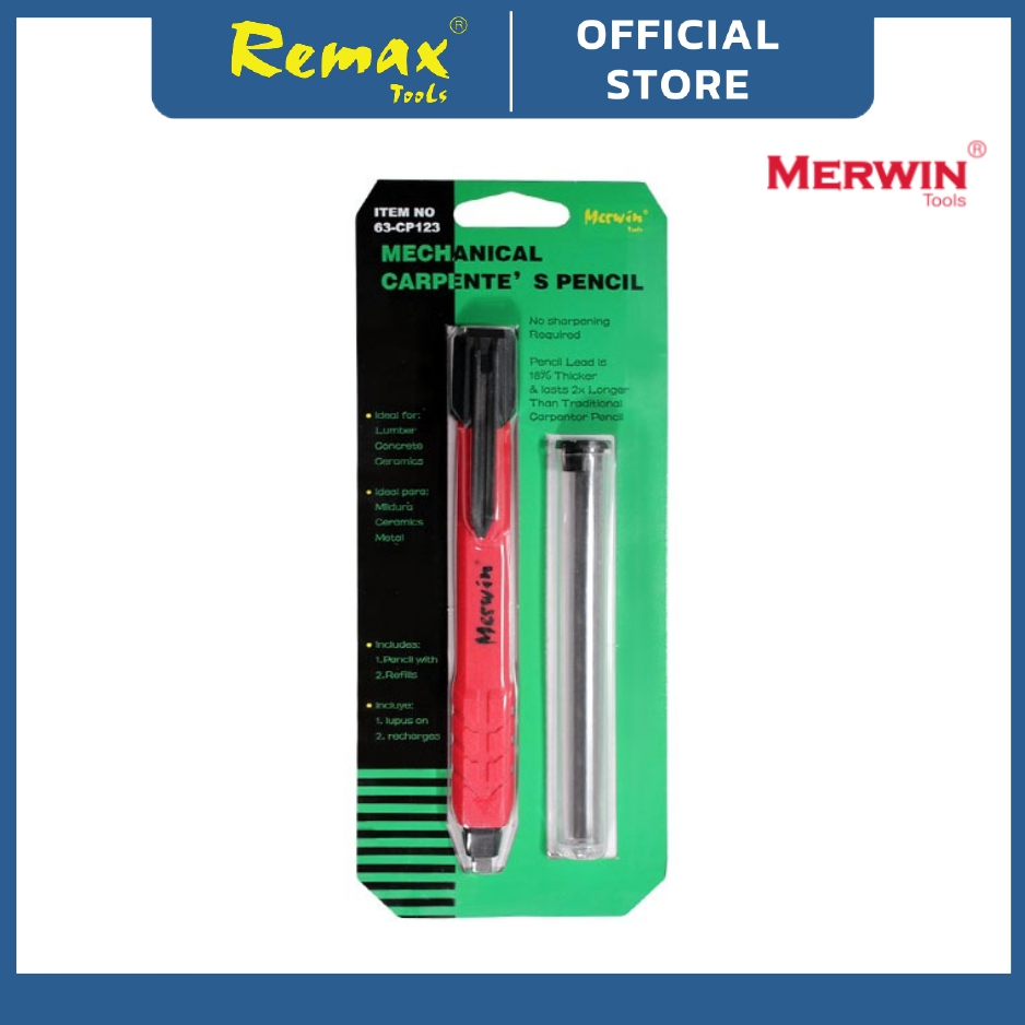 Merwin Mechanical Carpenter Pencil come with replacement lead Pensil ...