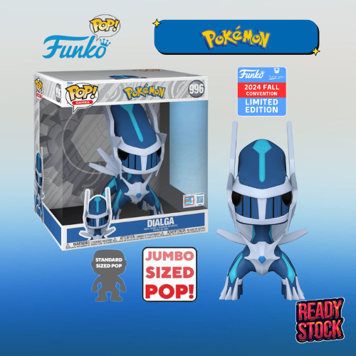 (Ready Stock) Funko Pop! Pokemon #996 - Dialga (Fall Convention 2024 ...