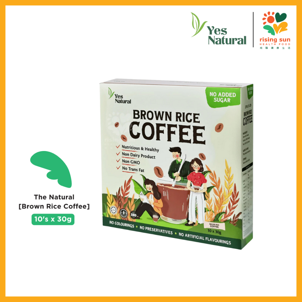 Yes Natural Sugar Free Brown Rice Coffee (30g x 10's) | Shopee Malaysia