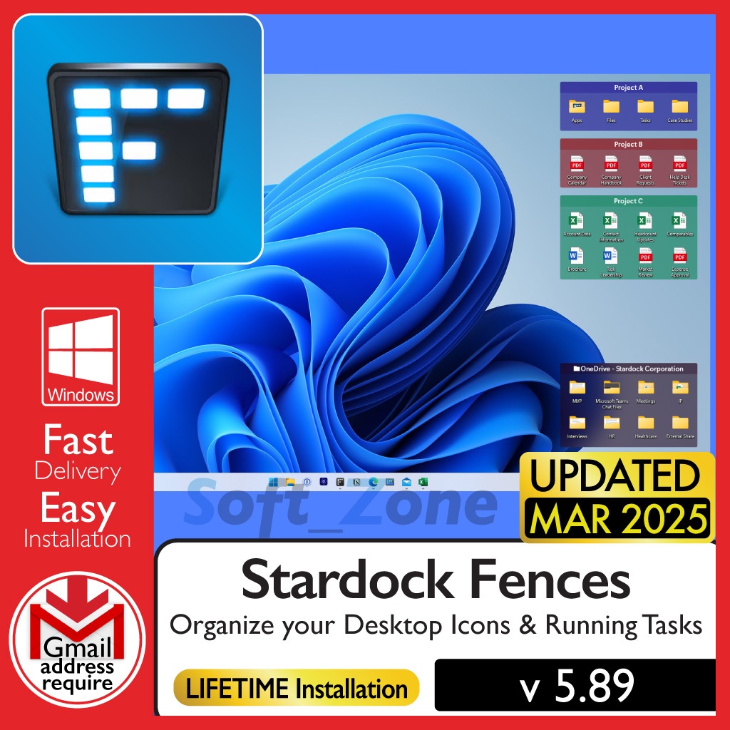 Stardock Fences 5.89 - Organize your Desktop Icons & Running Tasks ...