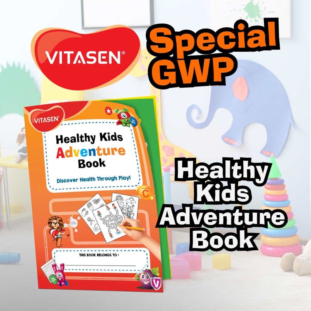 [GWP] VITASEN Kids Adventure Book + Stickers 2025 - Gift With Purchase ...