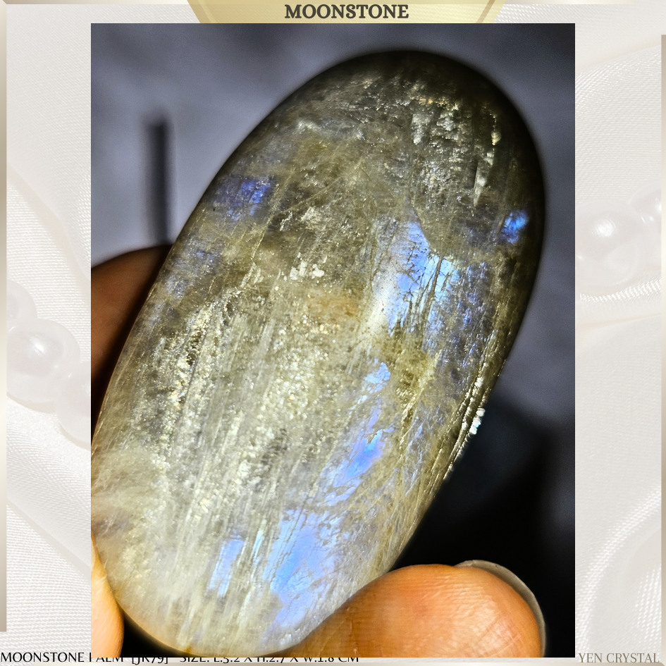 MOONSTONE PALMSTONE *HIGH QUALITY* IMPORTED from SRI LANKA [JR79 ...