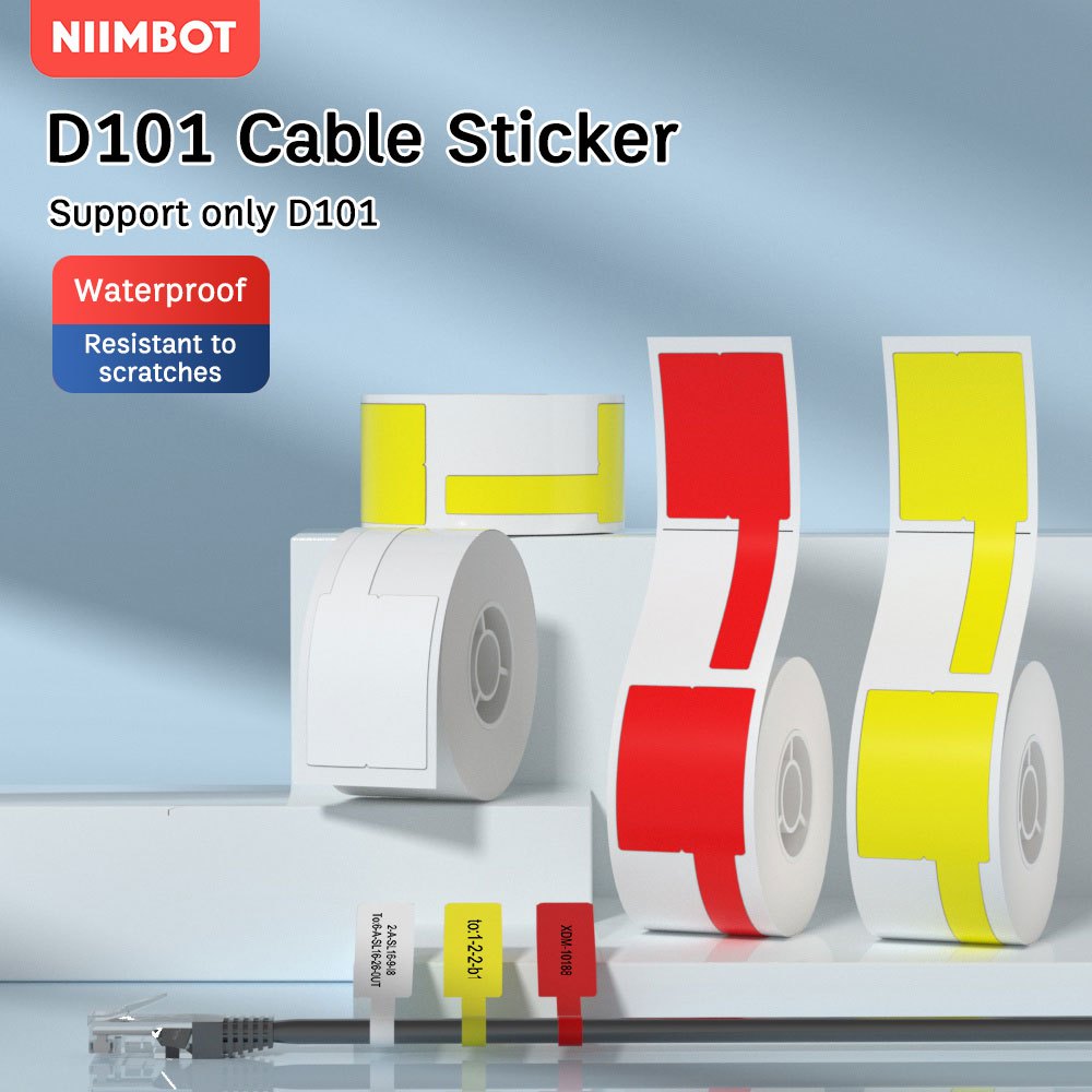 NIIMBOT D101 Cable label paper household appliances data line network ...