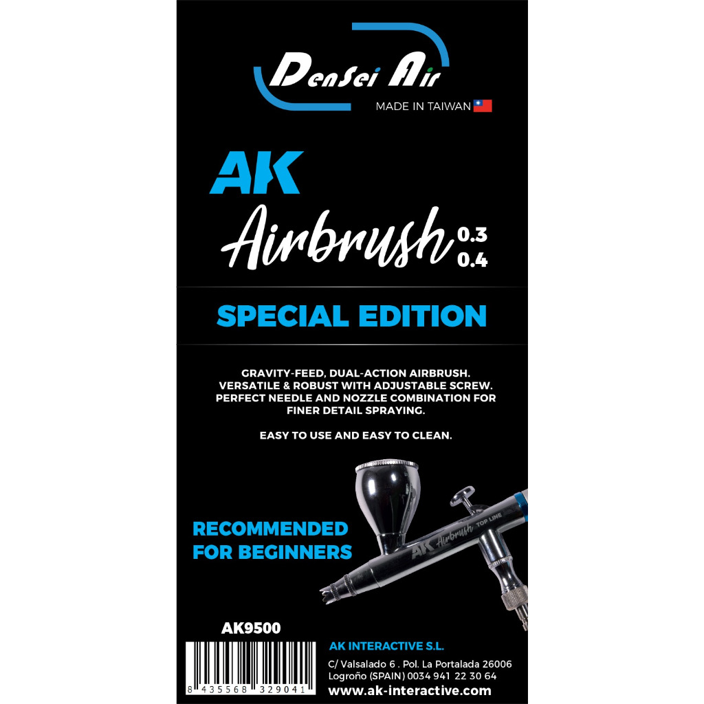 Densei Air AK Interactive Airbrush Special Edition [0.3mm & 0.4mm ...