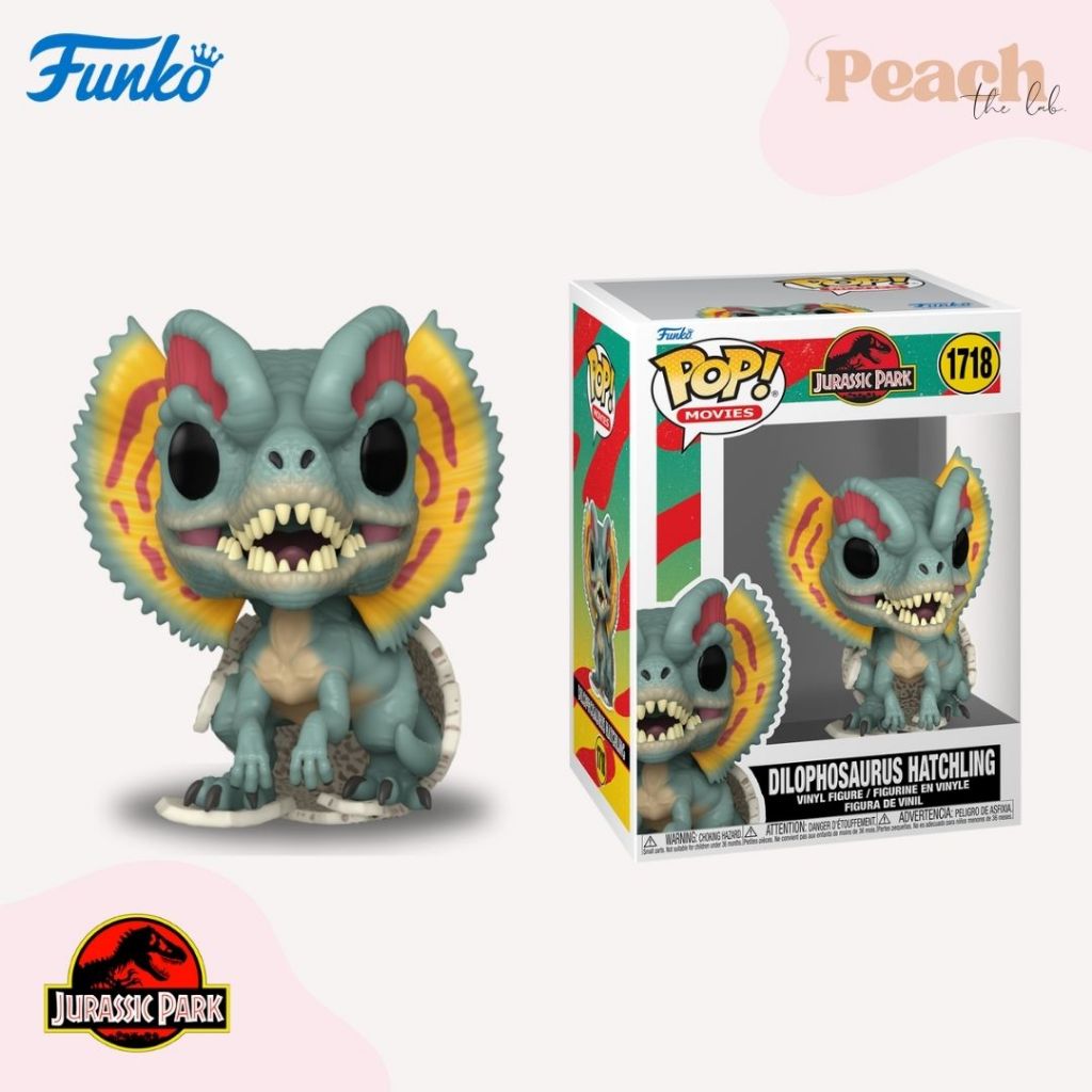 Funko Pop Vinyl Movies Number 1718 Jurassic Park Dilophosaurus ...