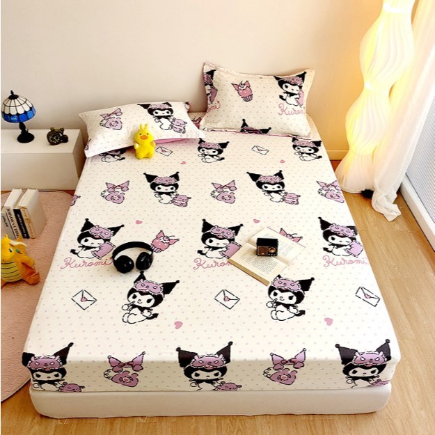 Trendy Sanrio Kuromi / Capybara /Labubu Bedding 2pcs Set (Sheet ...