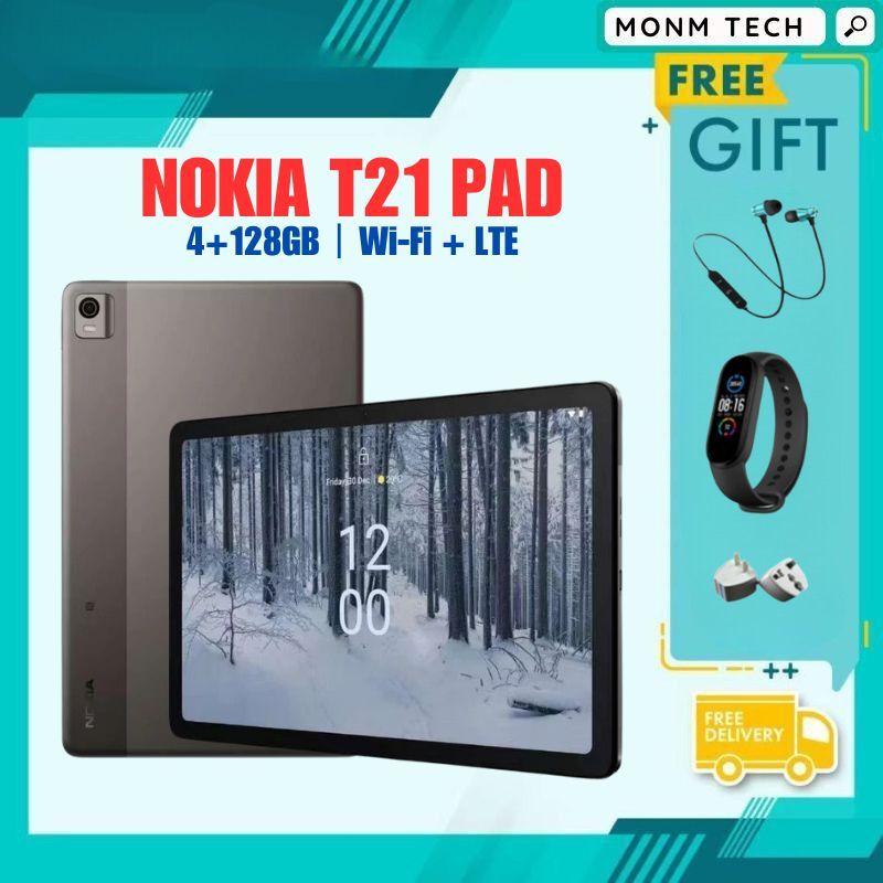 Nokia T21 with 10.36" 2K Screen, 4Gb Ram, 128Gb Storage Wi-Fi + LTE ...