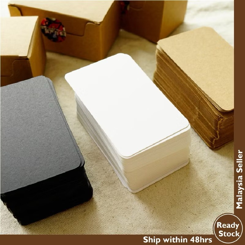 Blank message cards kraft paper(20pcs) 空白留言卡片(20张) | Shopee Malaysia