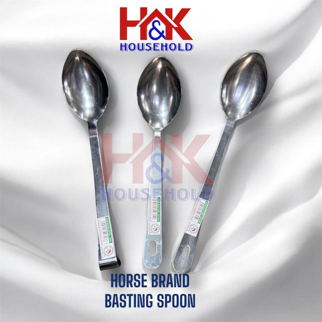 HORSE BRAND 30cm/34cm Stainless Steel Large Serving Spoon Buffet ...