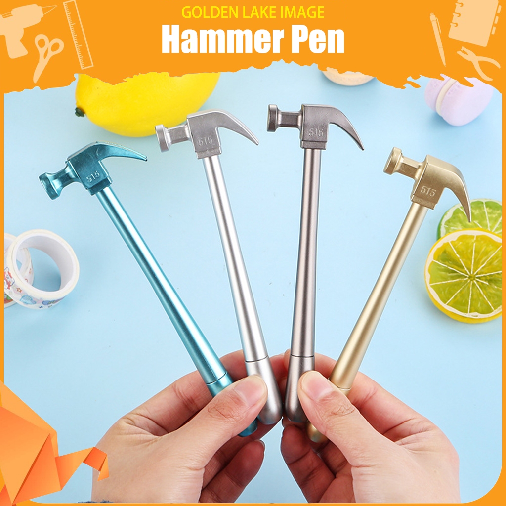 GL Hammer Shaped Gel Pen Black Ink Liquid Pens 0.5mm Creative Gift ...