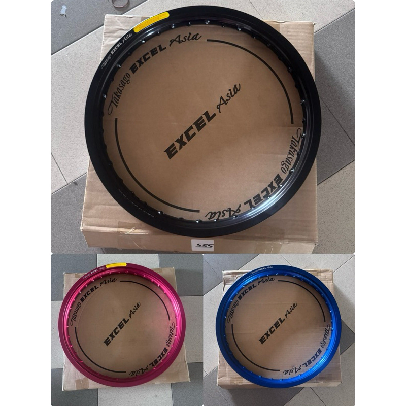 (1PCS) ALLOY RIM TAKASAGO EXCEL ASIA 100% ORIGINAL 140X17 /160X17 ...