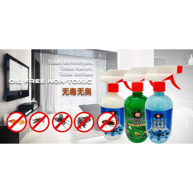KCK Insects Repellent / Anti-Serangga / Cockroach Killer Liquid Spray ...