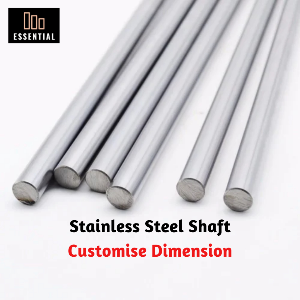 Customise Length 304 Rod Stainless Steel Shaft SS304 Round Bar | Shopee ...