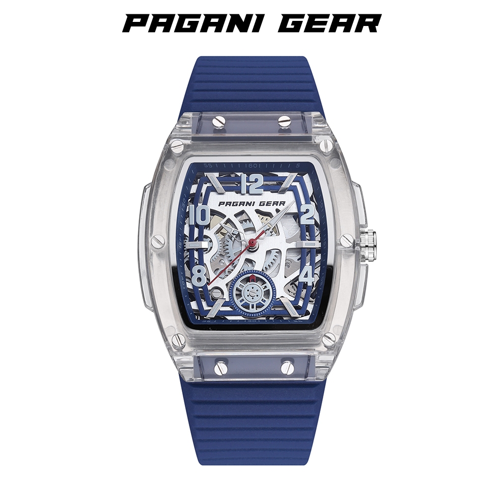 Pagani Gear Jam Tangan Lelaki Men's Rubber Quartz Watch PG-G2005 ...