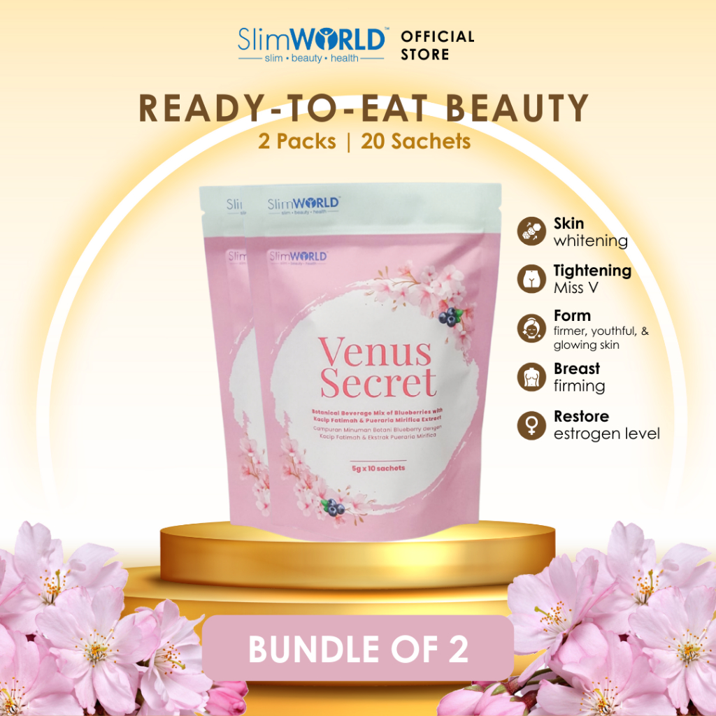 (2 PACKS) SlimWorld Venus Secret 5g x 10s/Pack | Kacip Fatimah Jamu ...