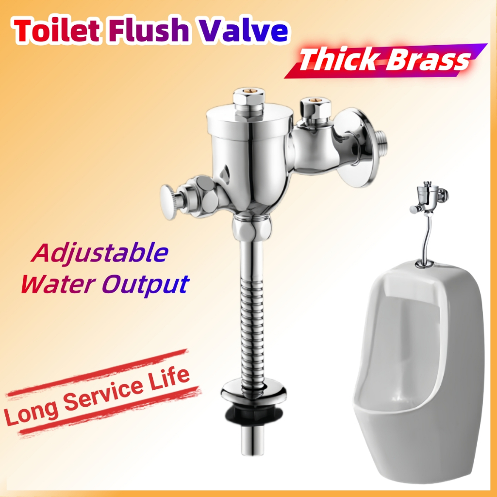 Urinal Flush Valve,Brass Material,Toilet Bowl Manual Push Button ...