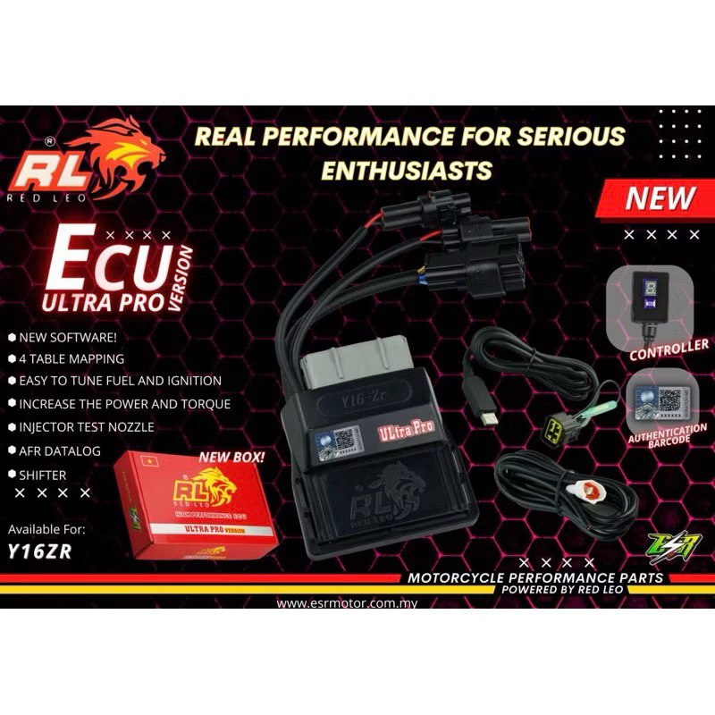 Original RED LEO ESR Redleo Ultra Pro ECU FOR Y16ZR Y15ZR v1V2 RS150 ...