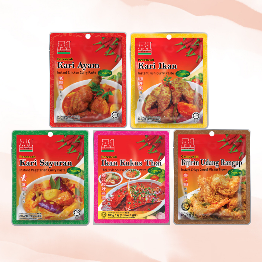 A1 Instant Chicken Curry 咖喱鸡 | Fish Curry 咖喱鱼 | Vegetarian Curry 素咖喱 ...