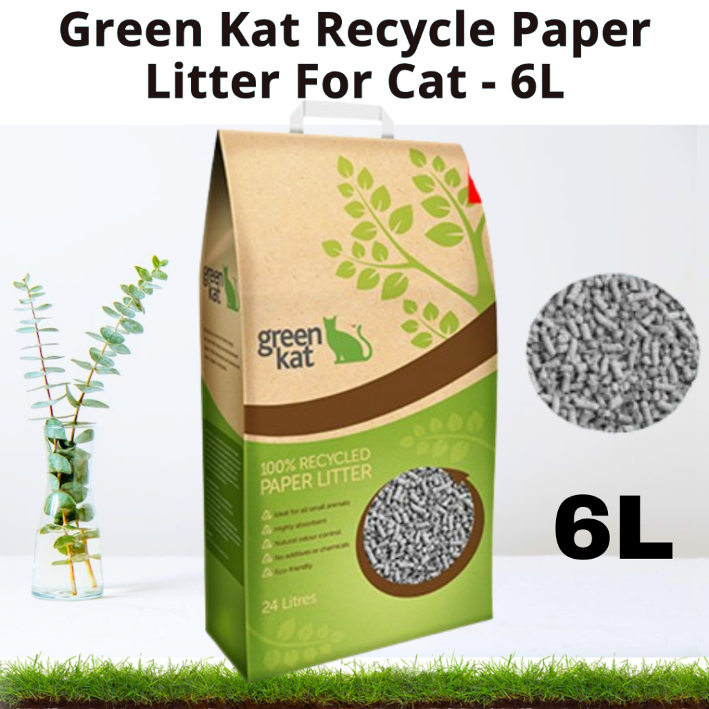 GREEN KAT Recycle Paper Litter / Bedding For Cat, Hamster, Guinea Pig ...