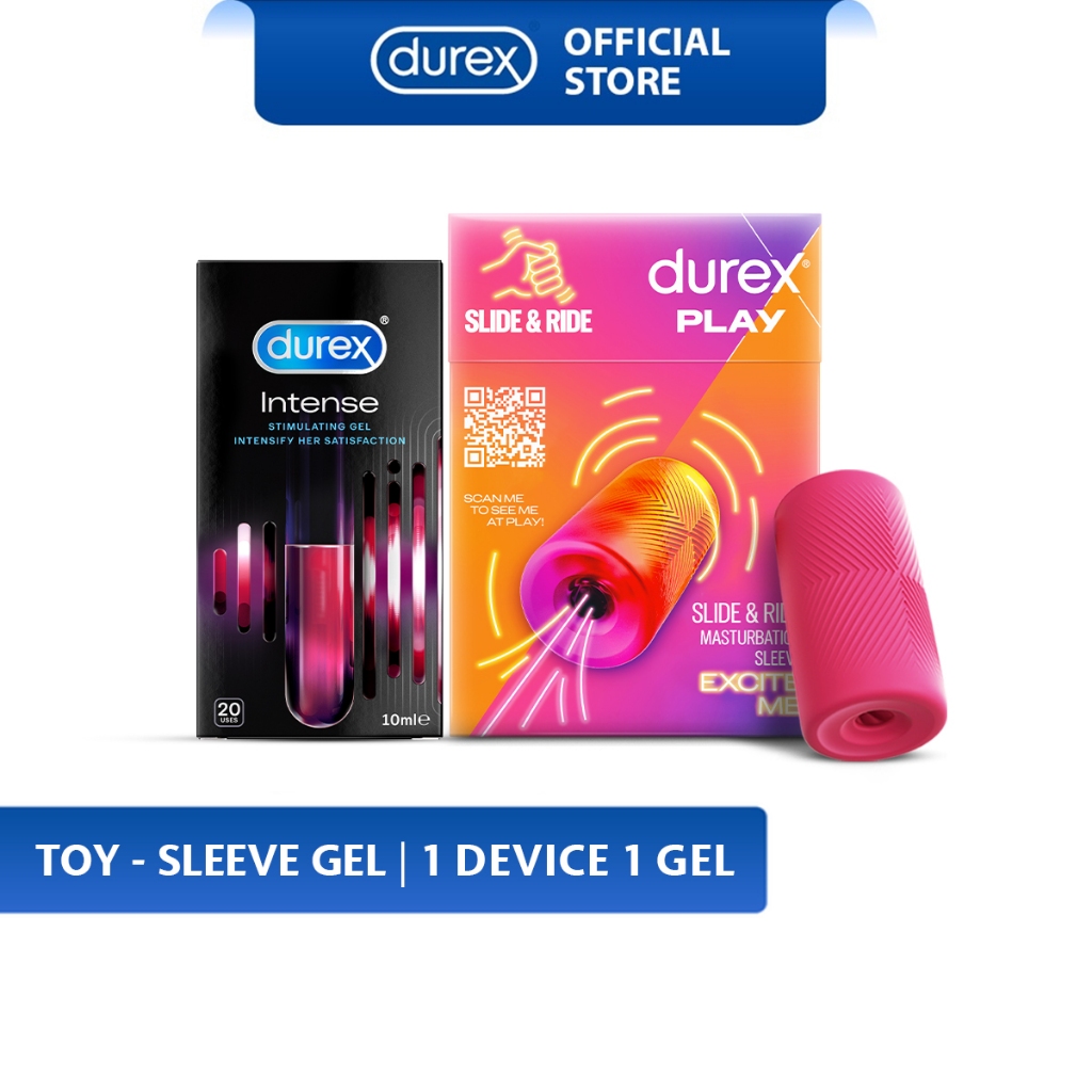 [Toy - Sleeve gel] Durex Play Slide & Ride Masturbation Sleeve + Durex Intense Orgasmic Gel Lube ...