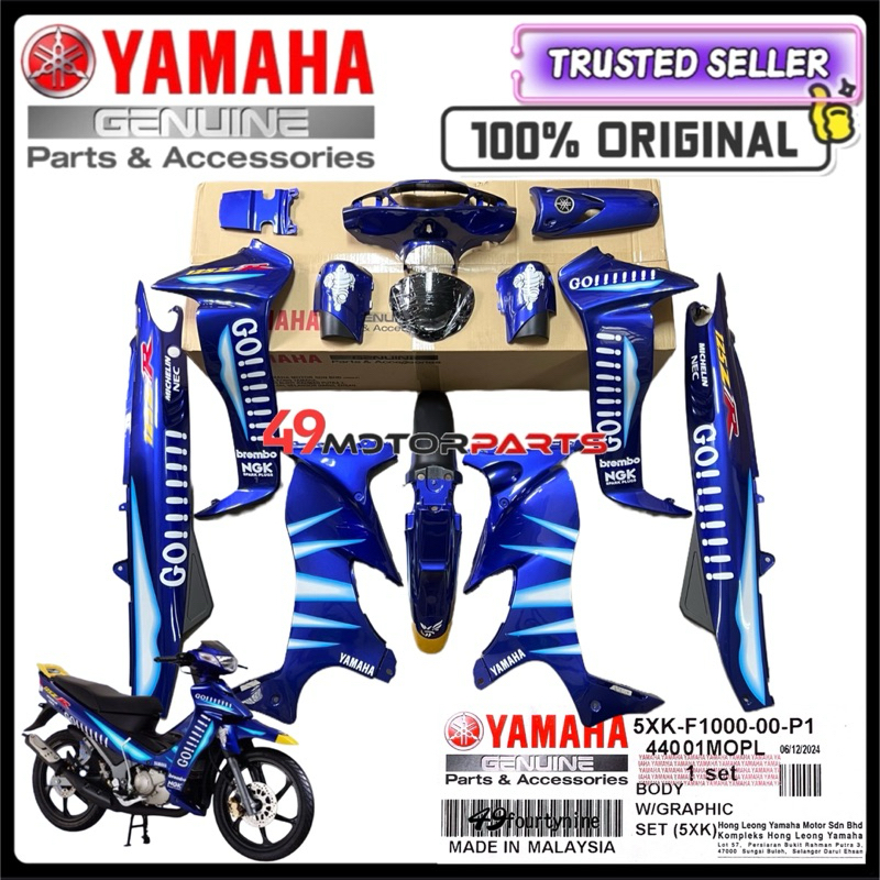 JAMIN 100% ORIGINAL Y125 Y125Z Y125ZR BODY COVER SET SIAP TAMPAL ...