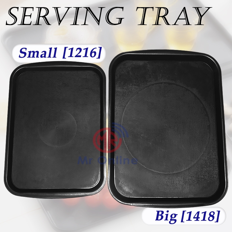 Black Serving Tray/Plastic Rectangle Tray/Fast Food Serving Plate ...