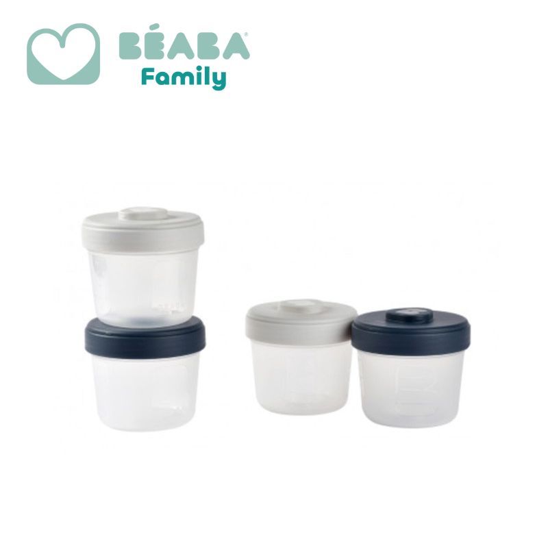 Beaba Beginner Food Storage Set - 4 Clip Portions (4x150ml) | Shopee ...