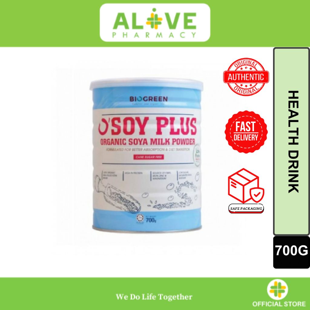 [ALIVE PHARMACY] Biogreen O’Soy Plus Soya Milk Sugar Free 700g – Susu ...