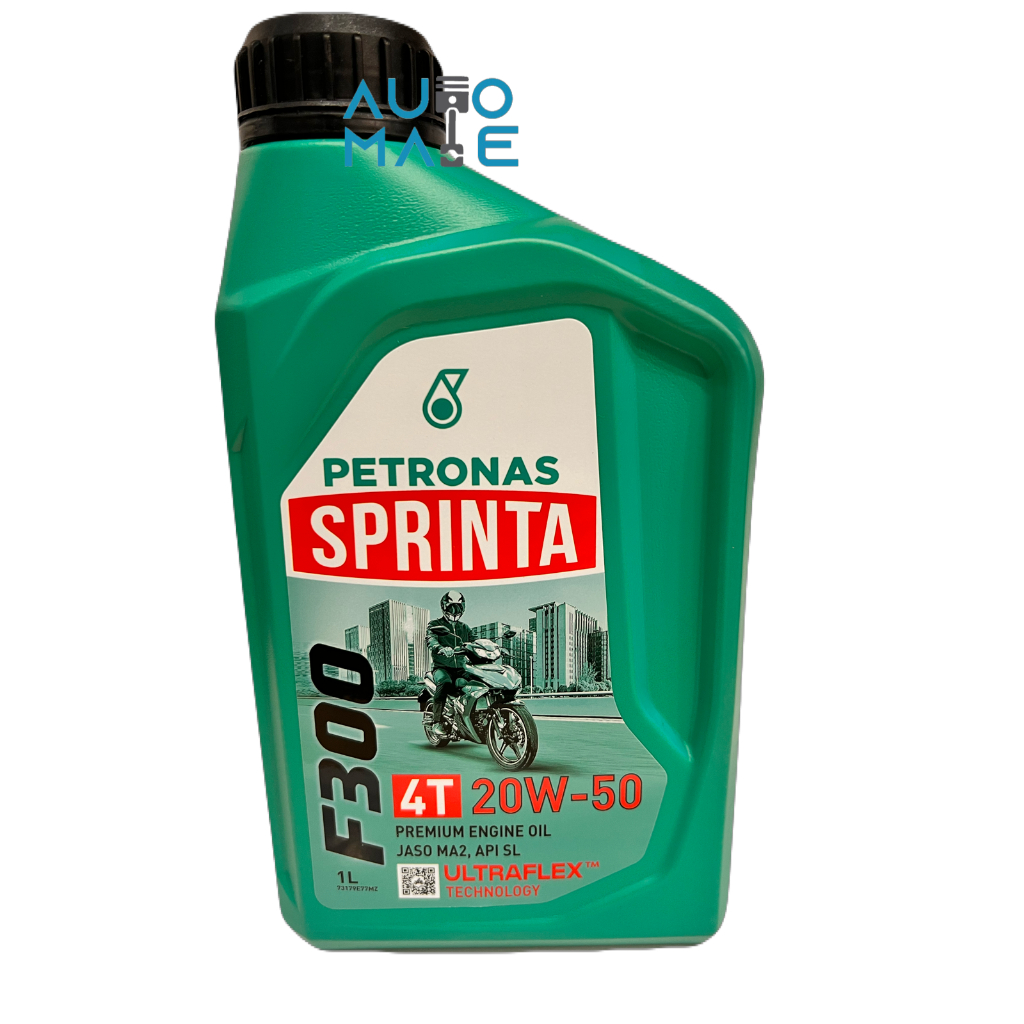 Petronas Sprinta F300 4T API SL 20W-50 Mineral Engine Oil - 1 Ltr ...