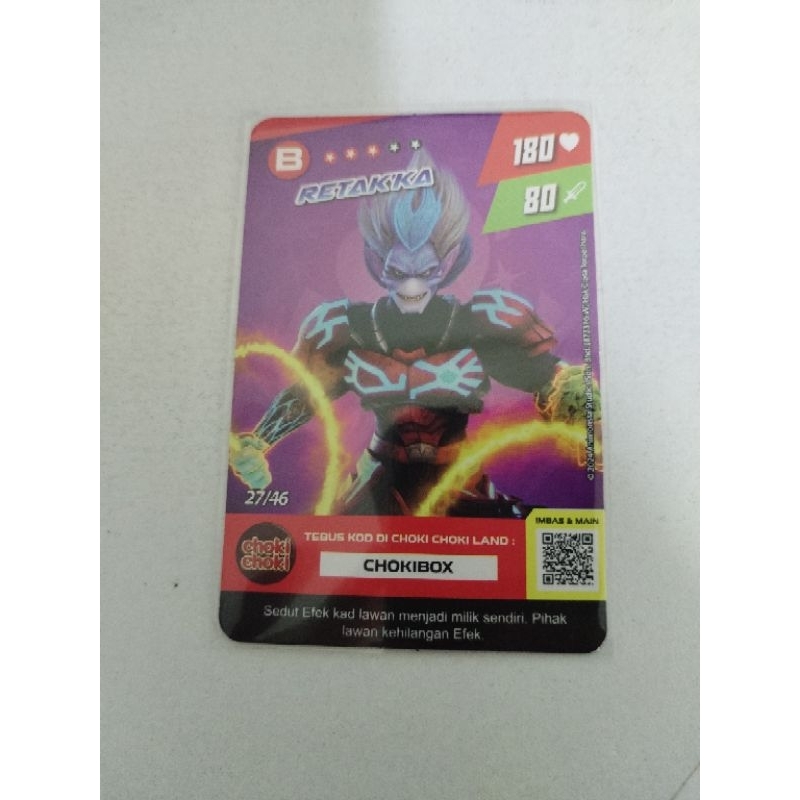 Kad Boboiboy Monsta Galaxy Card Retakka Choki Choki 27/46 | Shopee Malaysia