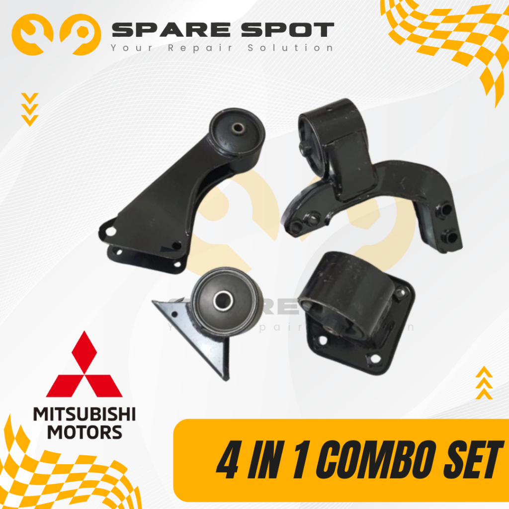 [4 IN 1 COMBO SET] Mitsubishi OEM Engine Mounting - Proton Saga 12V ...