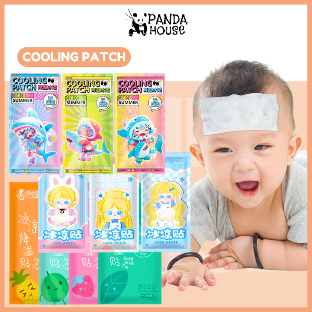 2pcs Cold Fever Patch Cooling Gel Patch Headache Pad Cooling Pad Ice ...