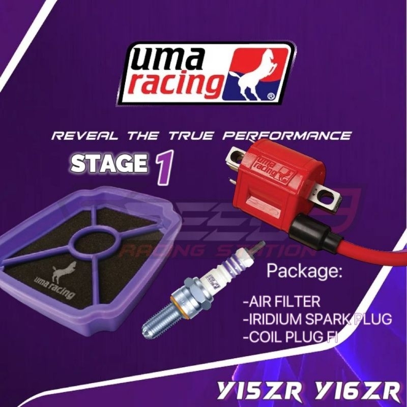 (STAGE 1)UMA RACING COMBO SET COIL PLUG + AIR FILTER + IRIDIUM SPARK ...