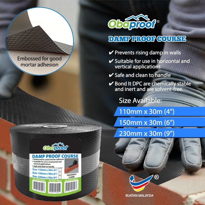 OBAPROOF DPC DAMP PROOF COURSE IKATAN BATU BATA BRICKLAYING | Shopee ...