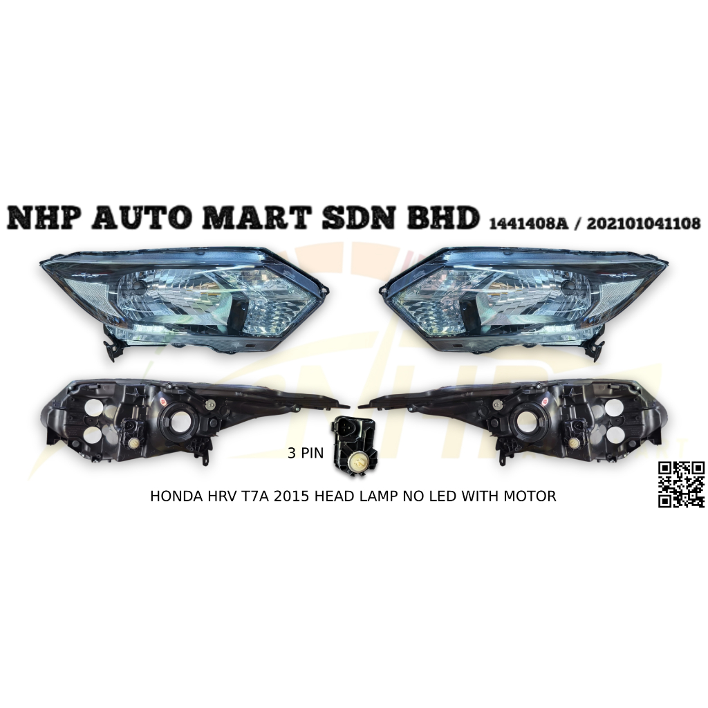 HONDA T7A HRV / HR-V 2015 YEAR FRONT HEAD LAMP / HEAD LIGHT / DEPAN ...