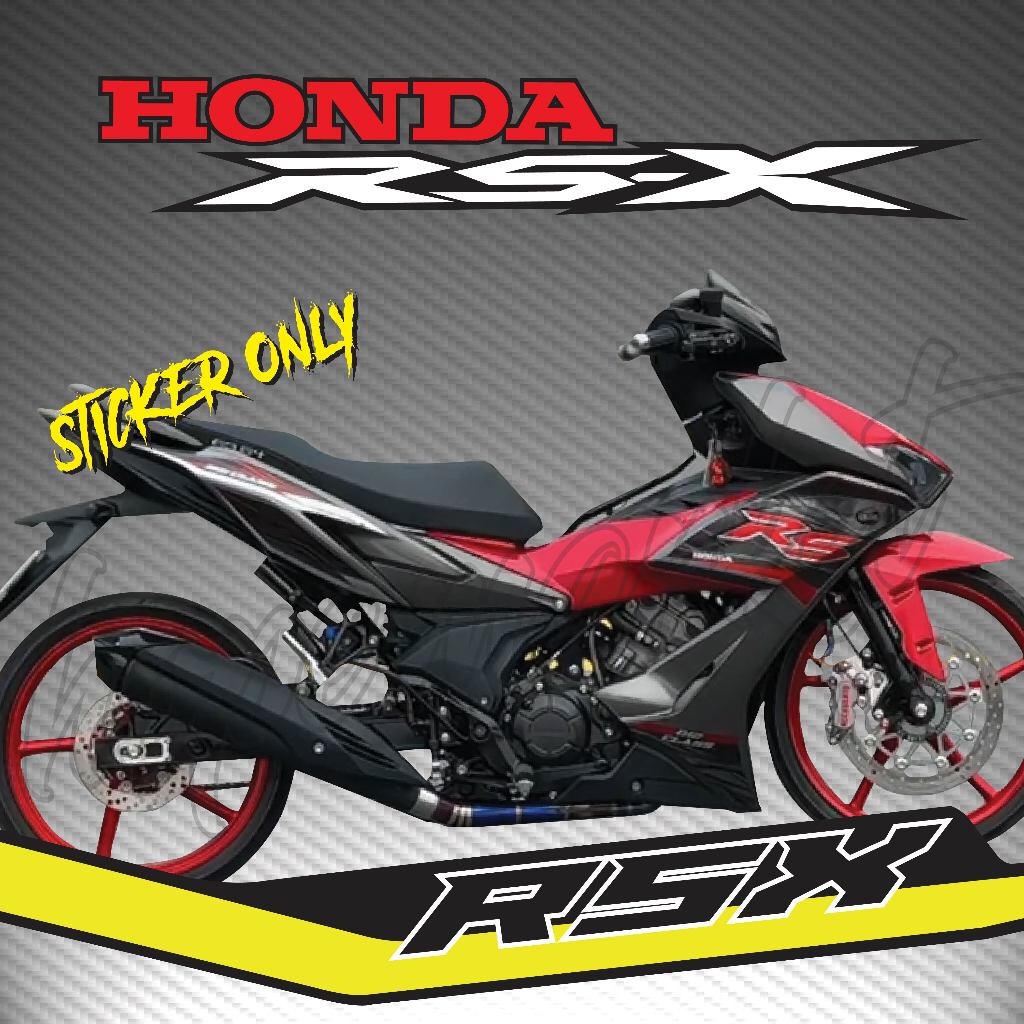 STRIPE MOTOR HONDA RSX 150 V1 VIETNAM DESIGN (118) CUSTOM BODY STICKER ( READY STOCK ) | Shopee ...