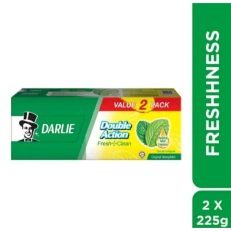 Darlie Double Action Toothpaste 225g×2 Ubat Gigi | Shopee Malaysia