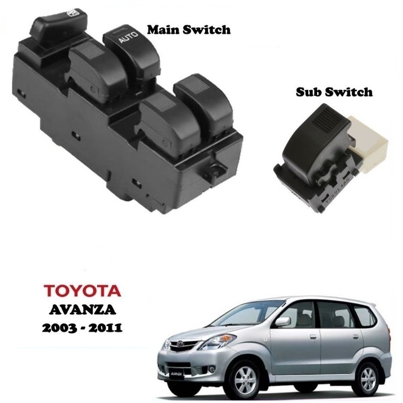 Toyota Avanza Power Window Main Switch Side Single Window Suis Tingkap ...